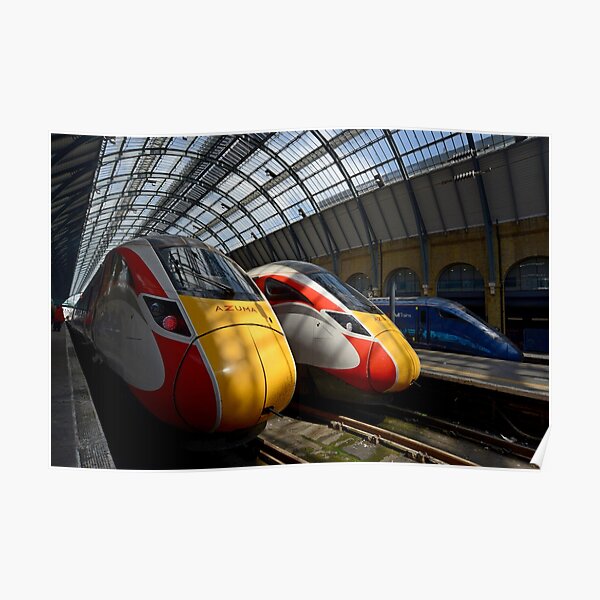 "LNER Azuma 801 high speed trains at King's Cross Station" Poster by ...