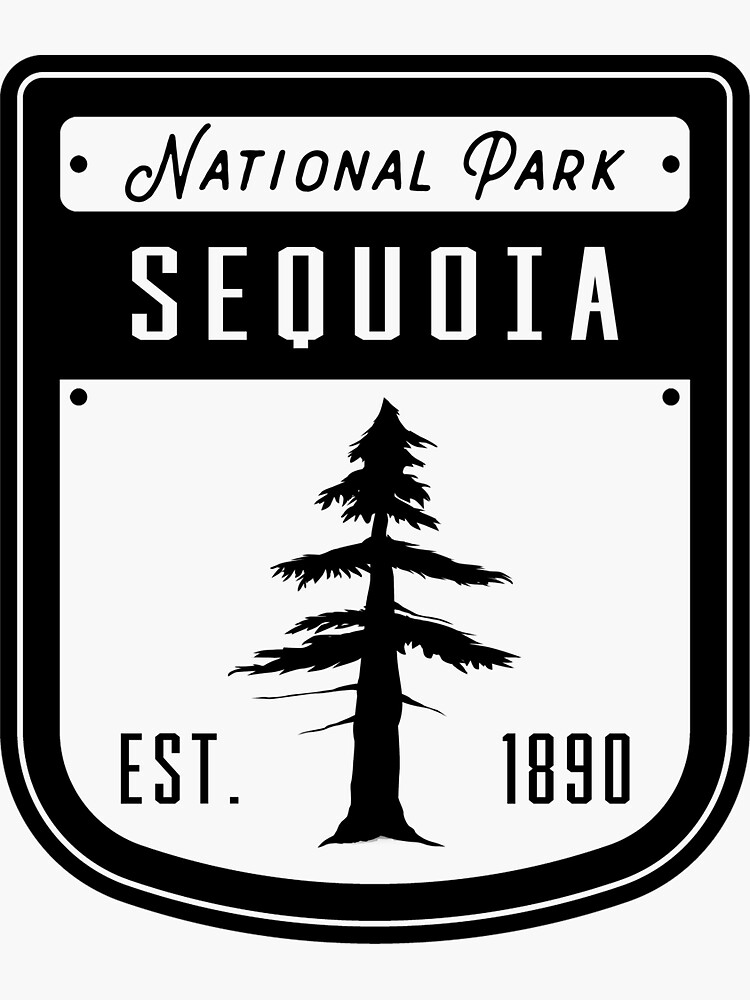 "Sequoia National Park California Badge" Sticker for Sale by ...