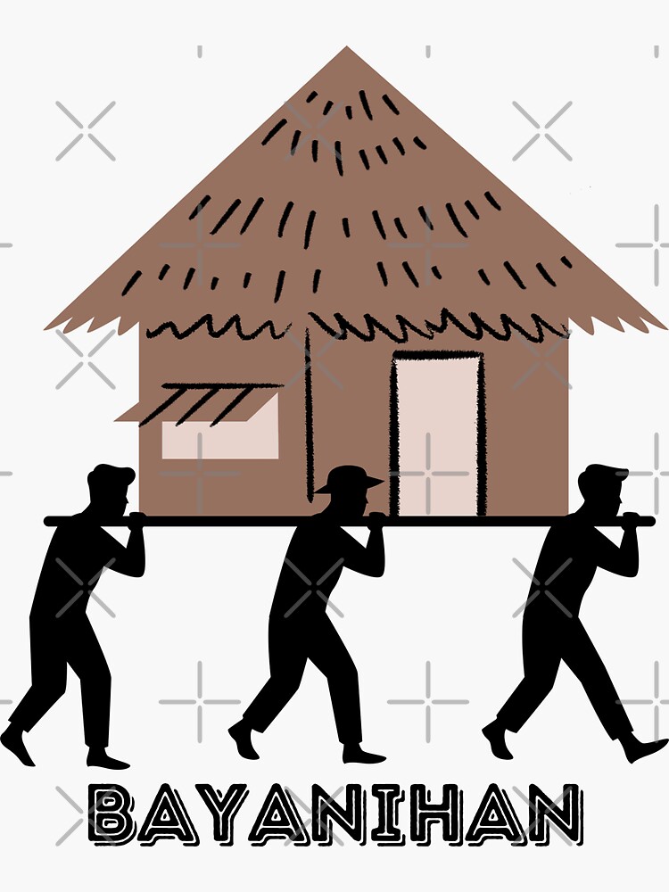 "Bayanihan" Sticker for Sale by razaldo | Redbubble