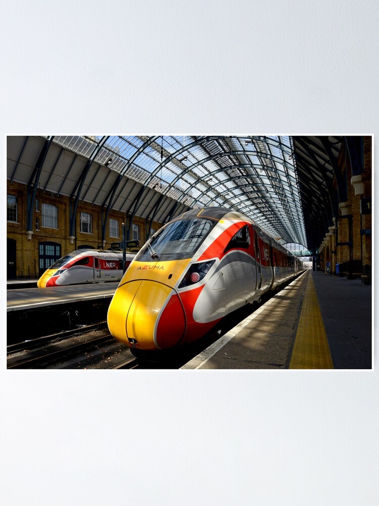 "LNER Azuma 801 high speed trains at King's Cross Station" Poster by ...