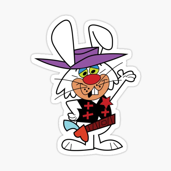 "Ricochet rabbit " Sticker by mixtape80 | Redbubble