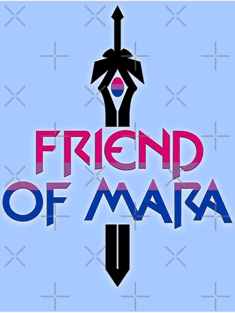 "Friend of Mara | She-Ra Inspired Bisexual Pride Flag" Art Print for ...