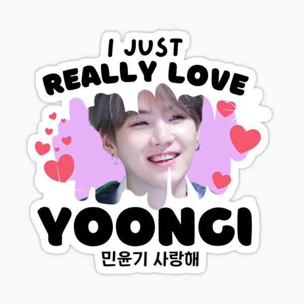 "BTS ARMY Min Yoongi Bias Cute" Sticker for Sale by shiminee | Redbubble