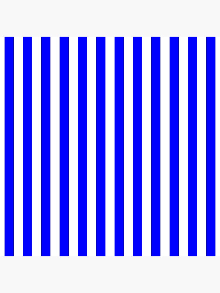 Póster «Rayas azules grandes y rayas verticales blancas de la tienda de ...