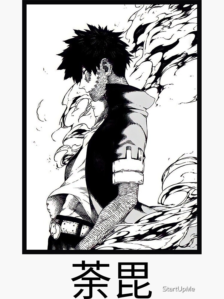 "Dabi My hero academia" Sticker by StartUpMe | Redbubble