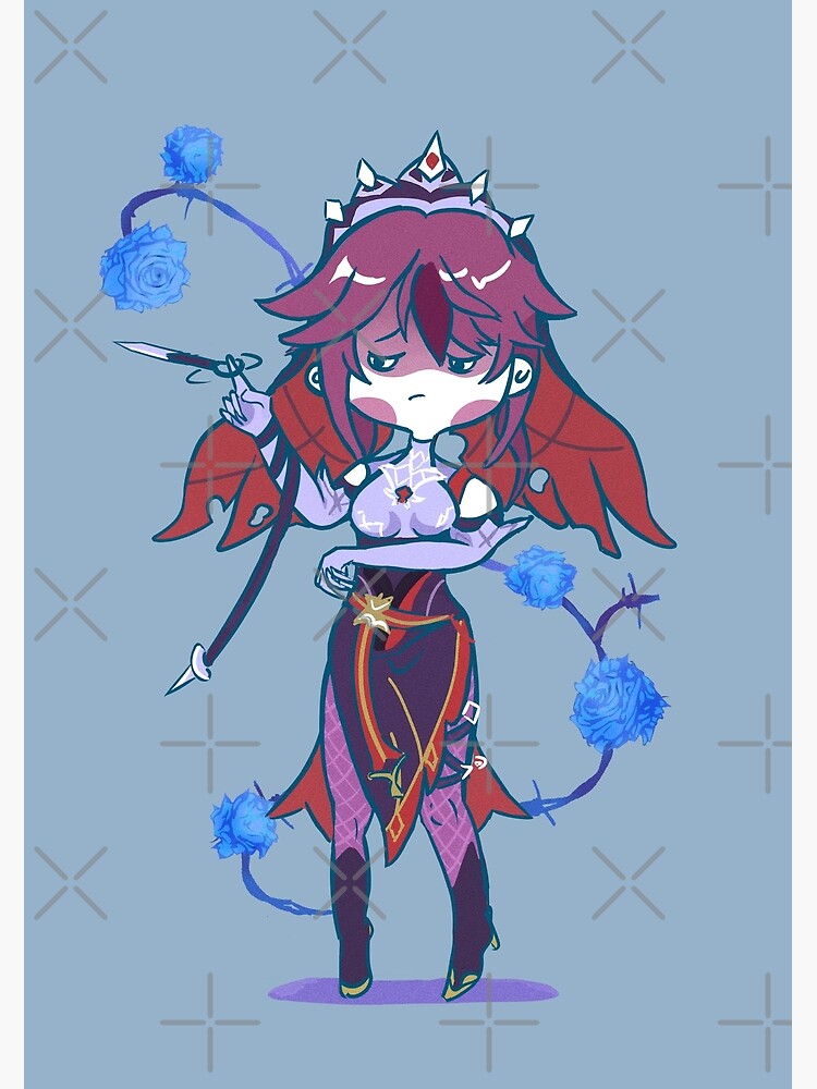 "Chibi Rosaria Genshin Impact" Poster for Sale by elosart | Redbubble