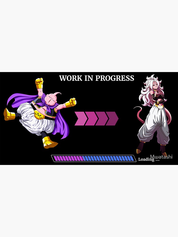 "Dragon ball z Body Work in Progress" Sticker by Mwatashi | Redbubble