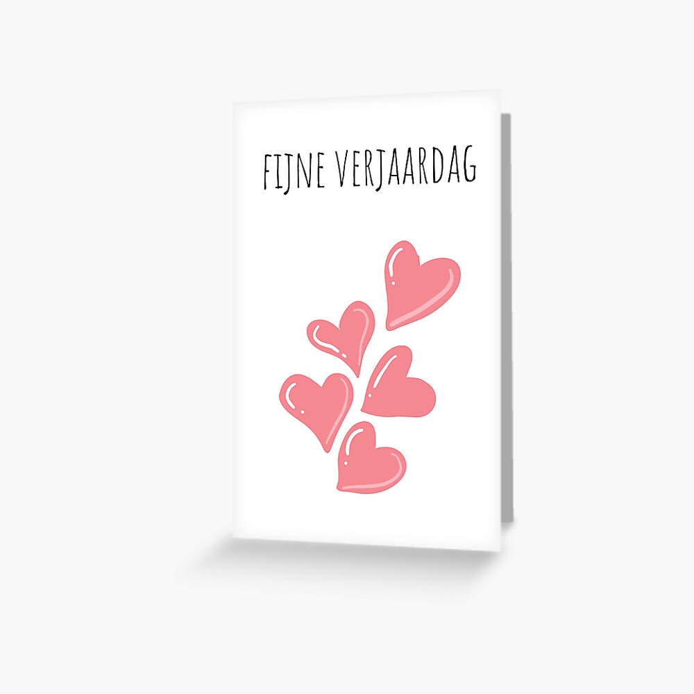 "Dutch birthday card with text in Dutch (verjaardagskaart fijne ...