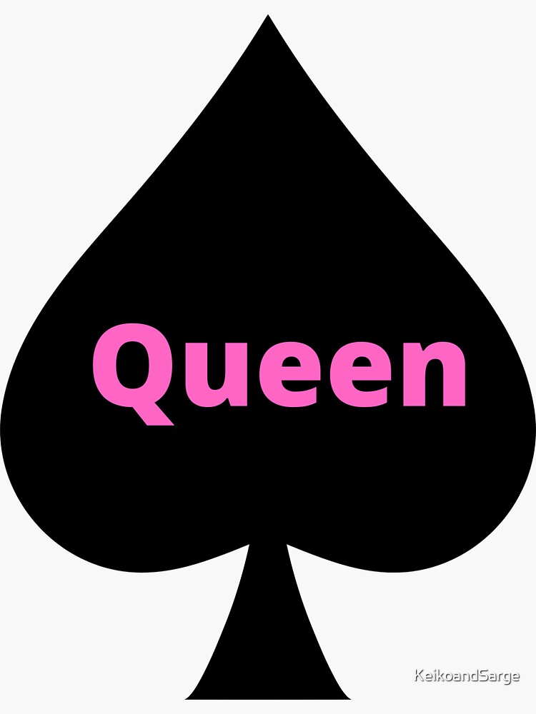 "Queen of Spades" Sticker by KeikoandSarge | Redbubble