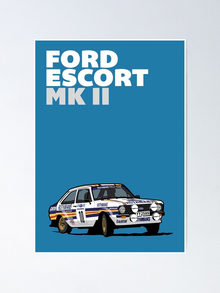 "Ford Escort Mark 2 BDA Cosworth Poster" Poster for Sale by nutandbolt ...