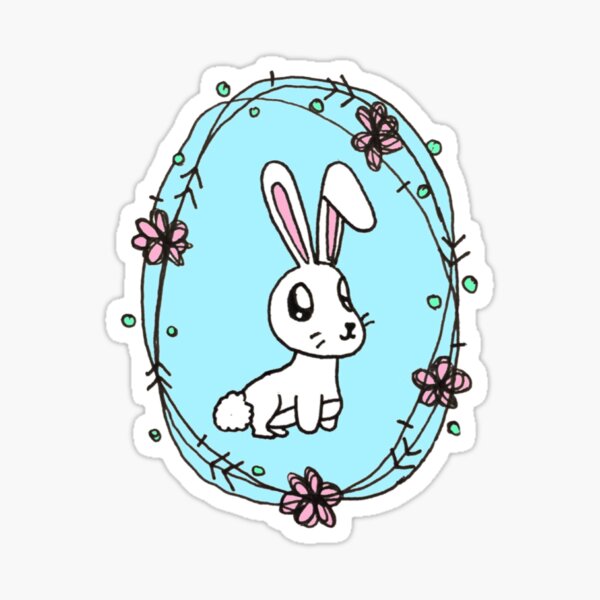 "The White Rabbit" Sticker for Sale by abbiequail | Redbubble