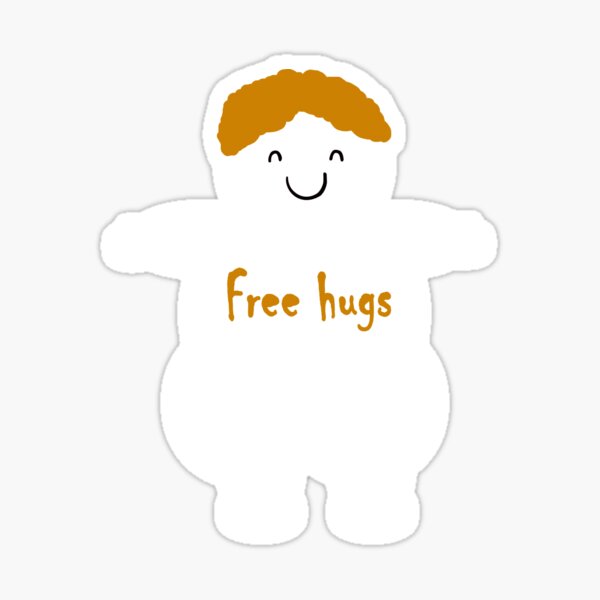 "Free Hugs" Sticker by Ennozing | Redbubble