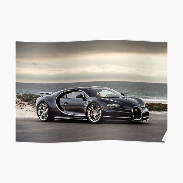 "Bugatti Chiron Poster" Poster for Sale by marciaheltonn | Redbubble
