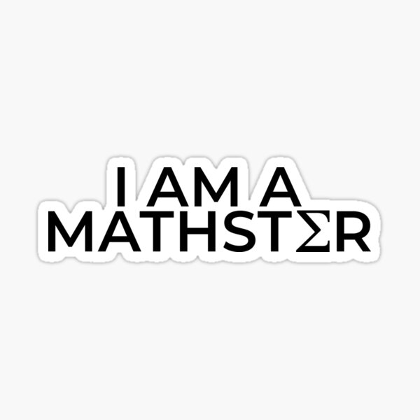 "Mathematics Master, Mathstery" Sticker by Mathstery | Redbubble