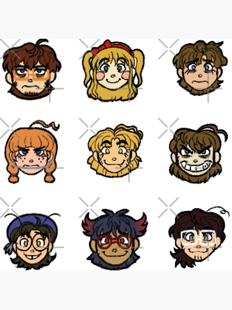 "Bluey Capsule Characters Heads" Art Print for Sale by EDVSE | Redbubble