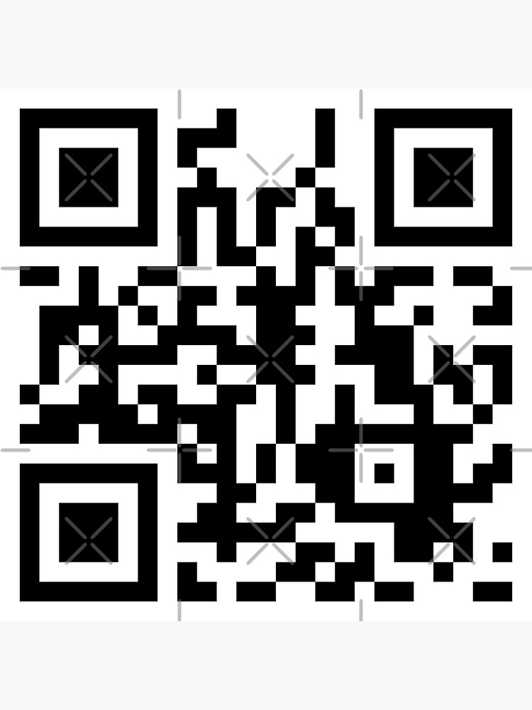 "Aughhh sound meme qr code" Sticker by TheBigSadShop | Redbubble