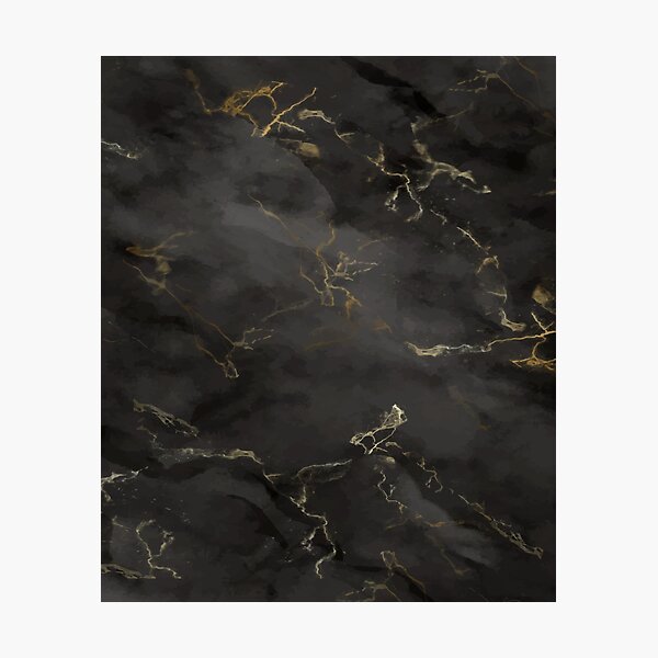 "Black and Gold Marble Texture ,Marble Texture Seamless" Photographic ...