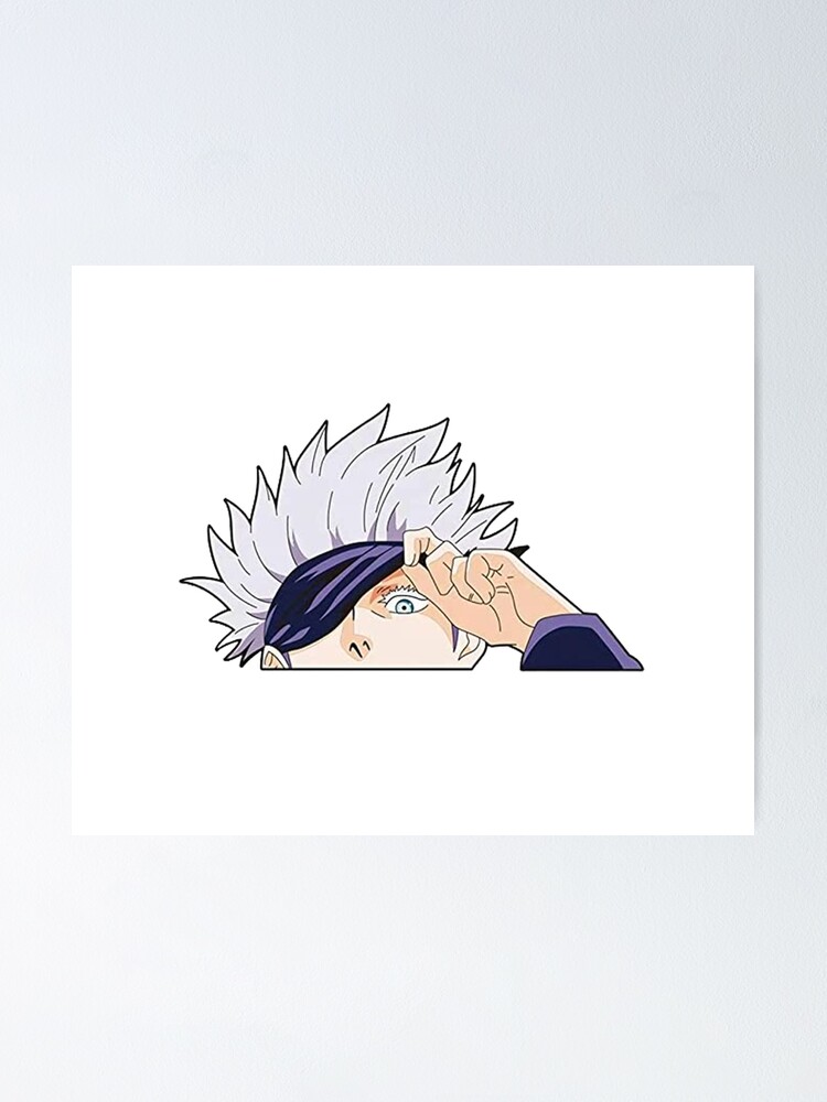 "Jujutsu Kaisen Gojo Peeker" Poster for Sale by Bensaltana | Redbubble