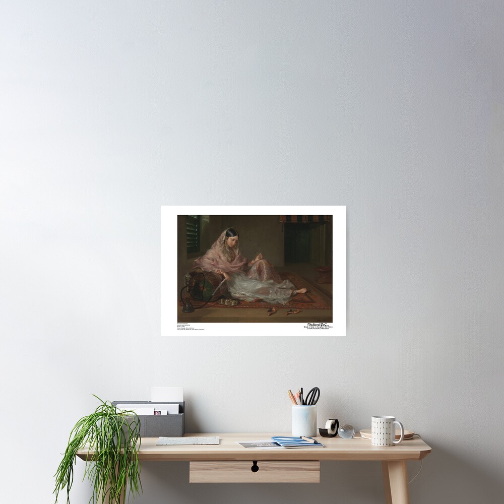 "Muslim Lady Reclining" Poster by medievalpoc | Redbubble