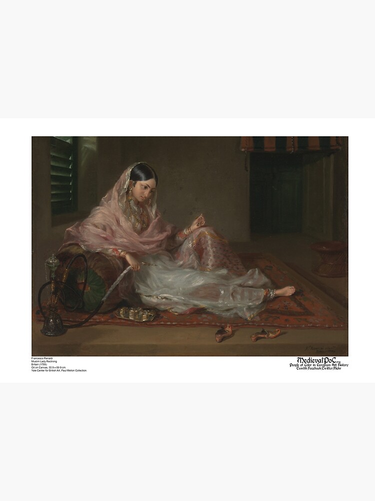 "Muslim Lady Reclining" Poster by medievalpoc | Redbubble