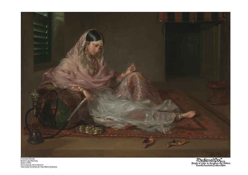 "Muslim Lady Reclining" by medievalpoc | Redbubble
