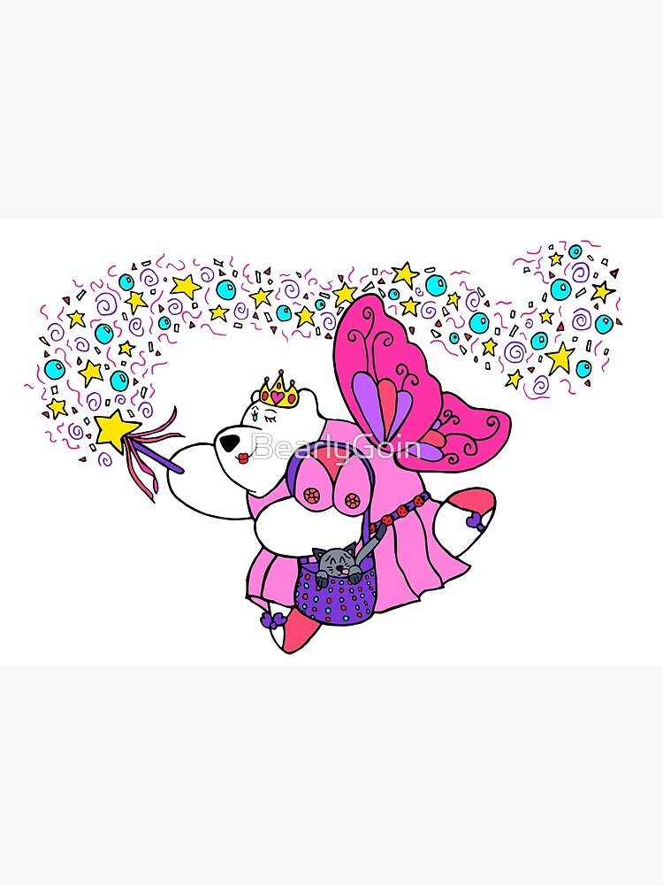 "Fairy Princess Bear" Poster for Sale by BearlyGoin | Redbubble