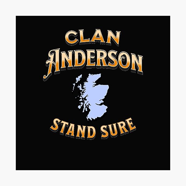 "Clan Anderson Motto Schottisches Wappen" Fotodruck von ljrigby | Redbubble