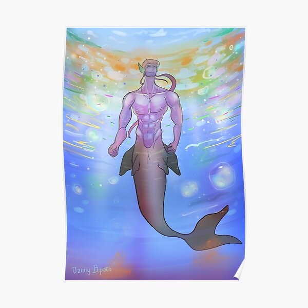 "Merman in May" Poster for Sale by DearDiarCartoon | Redbubble