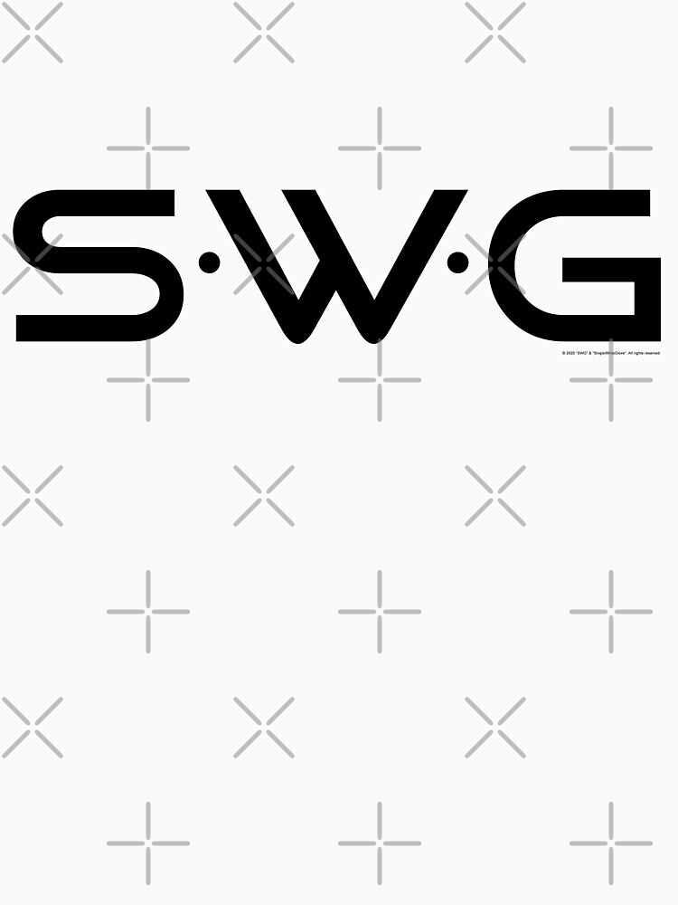 ""SWG" (Single White Glove) black logo." T-shirt for Sale by s-w-g ...