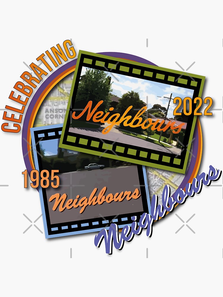 "Celebrating Neighbours" Sticker by GoodNeighbours | Redbubble