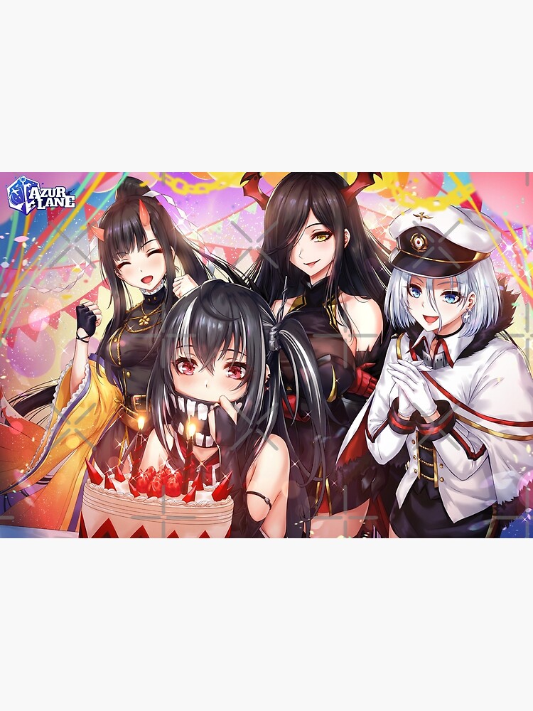 "Happy Birthday Azur Lane Kawaii Girls " Poster by hidoyatarg | Redbubble