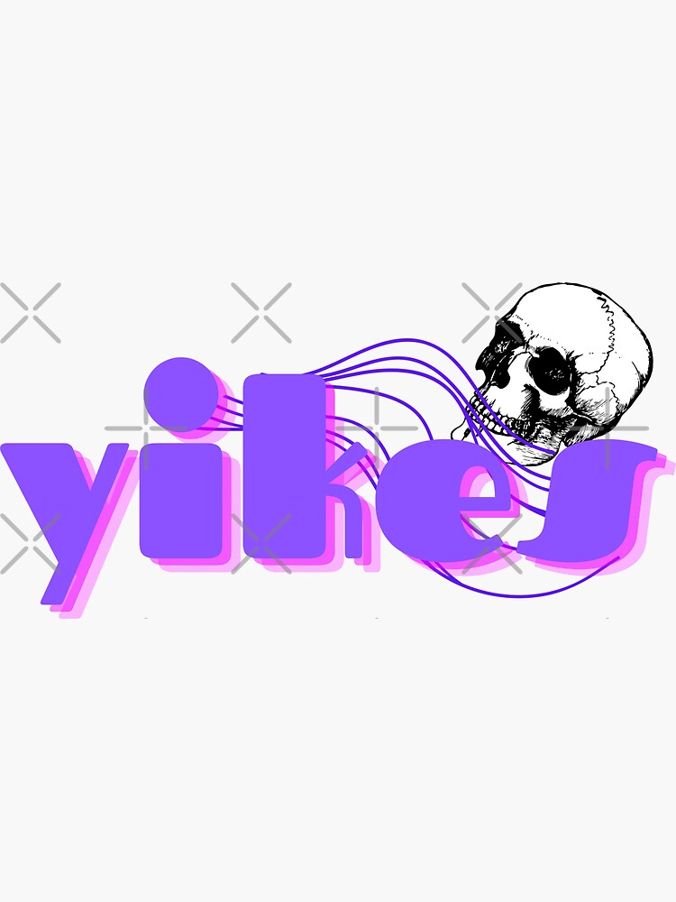 "Yikes/funny/meme/aesthetic" Sticker for Sale by waterdropshine1 ...
