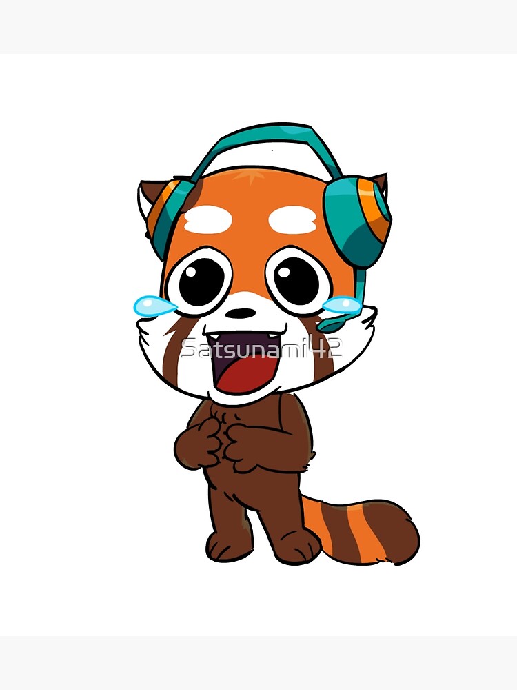 "Satsunami the Red Panda (Laughing)" Poster for Sale by Satsunami42 ...