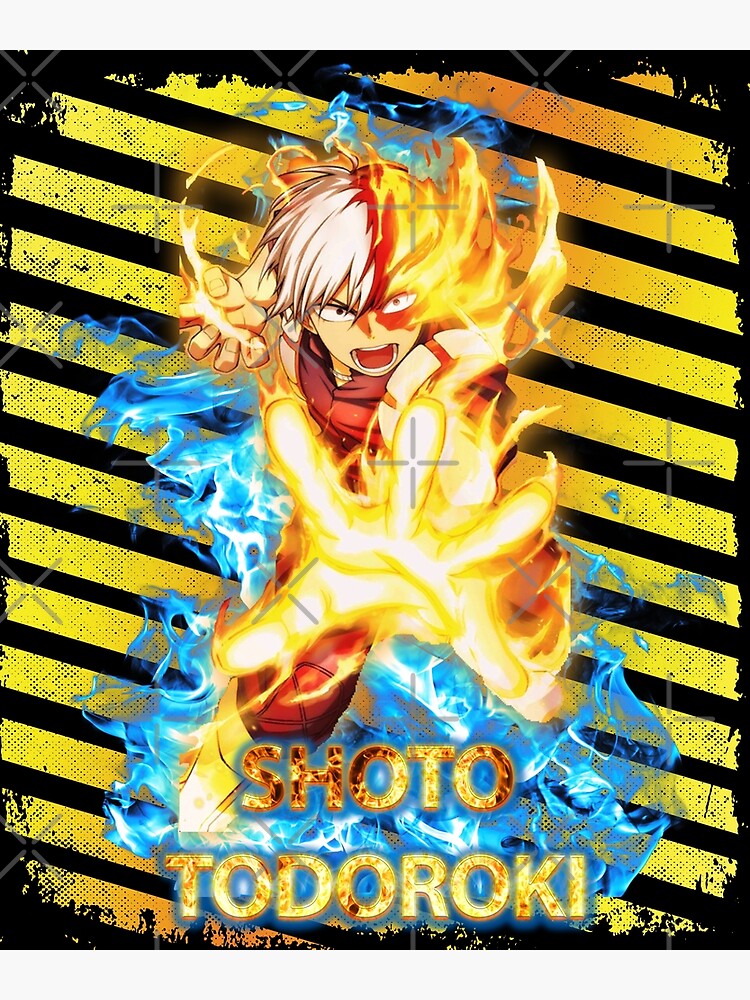 "Shoto Todoroki Fire My Hero Academia" Poster for Sale by Hunter ...