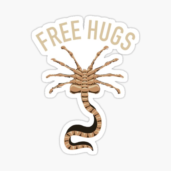 "Alien Xenomorph Free Hugs" Sticker by StaaarShop | Redbubble