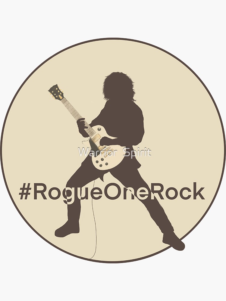 "Rogue One Rock silhouette " Sticker by ronin333200 | Redbubble