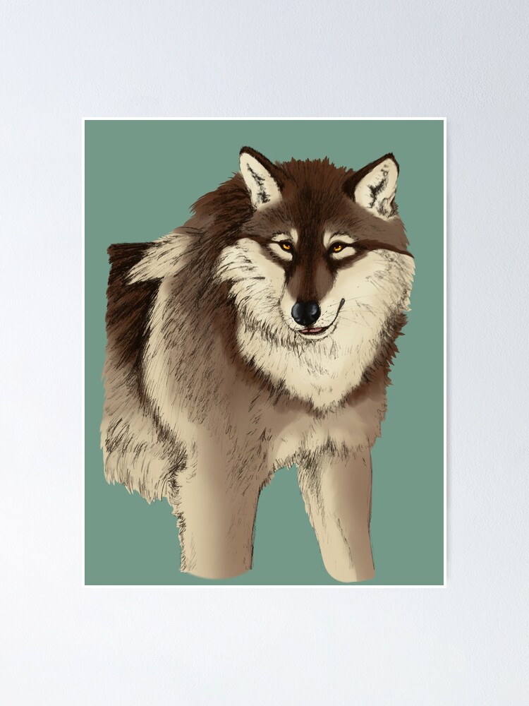 "Blep wolf" Poster for Sale by Crotalus-arts | Redbubble