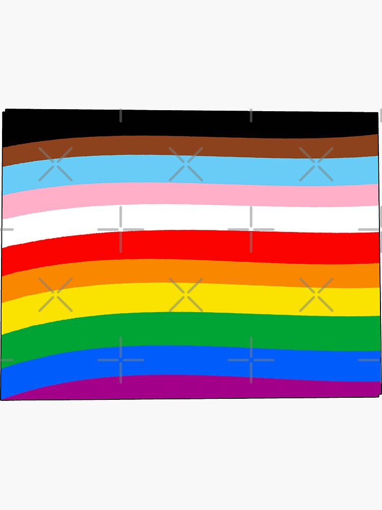 "Colorado Inclusive Pride" Sticker by Gayesthetic | Redbubble