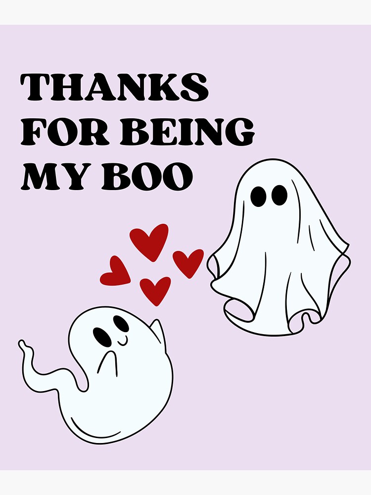"Thanks for Being my Boo" Sticker by birthdaylover | Redbubble