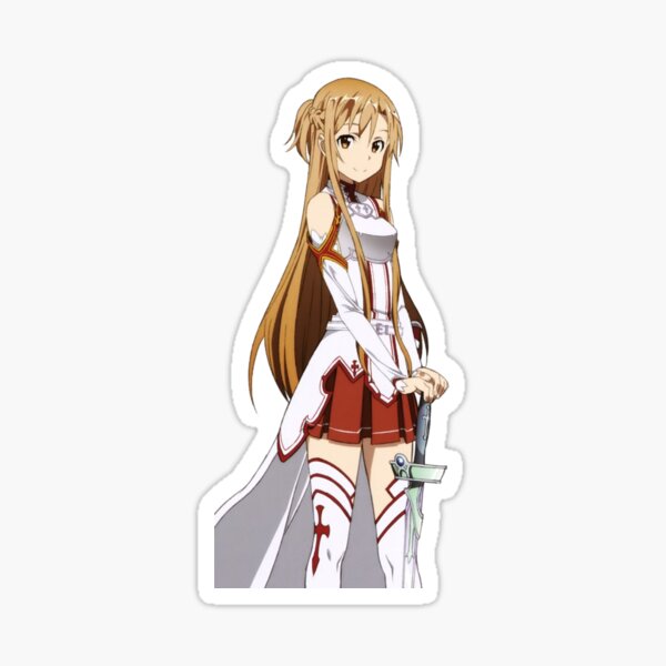 "Asuna-Sword Art Online" Sticker by AniePieArt | Redbubble