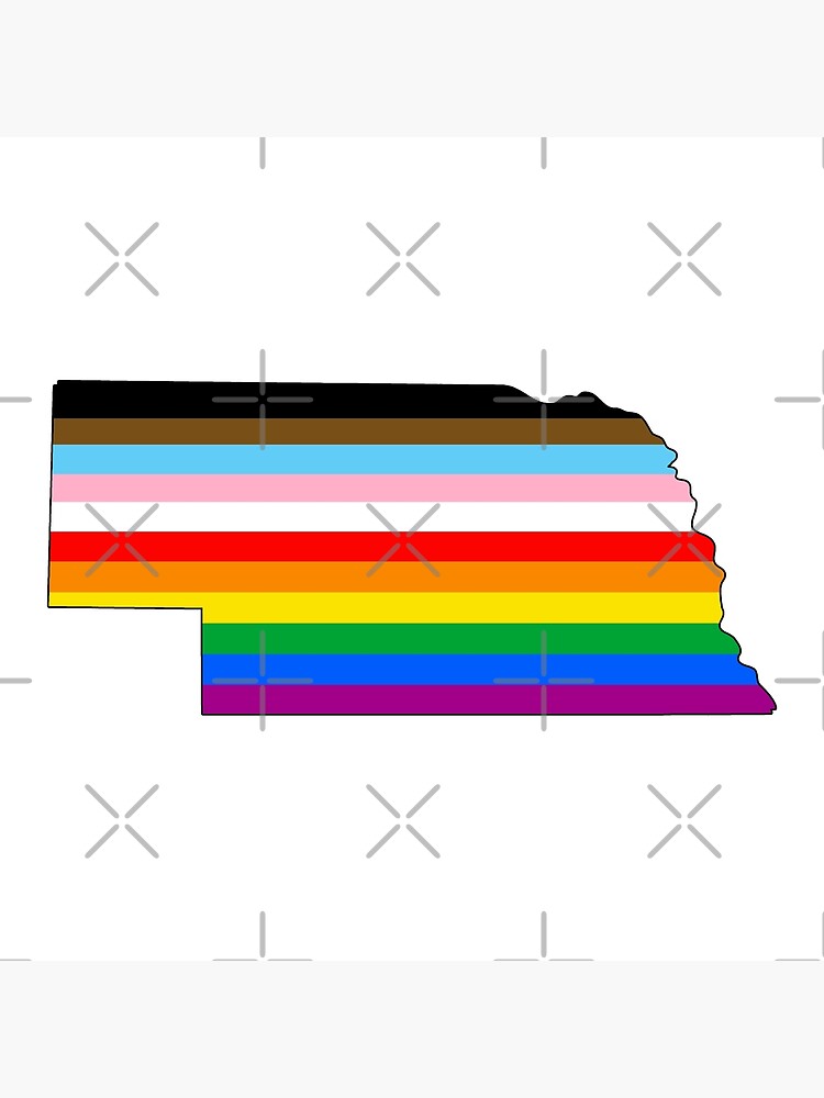 "Nebraska Inclusive Pride" Poster for Sale by Gayesthetic | Redbubble