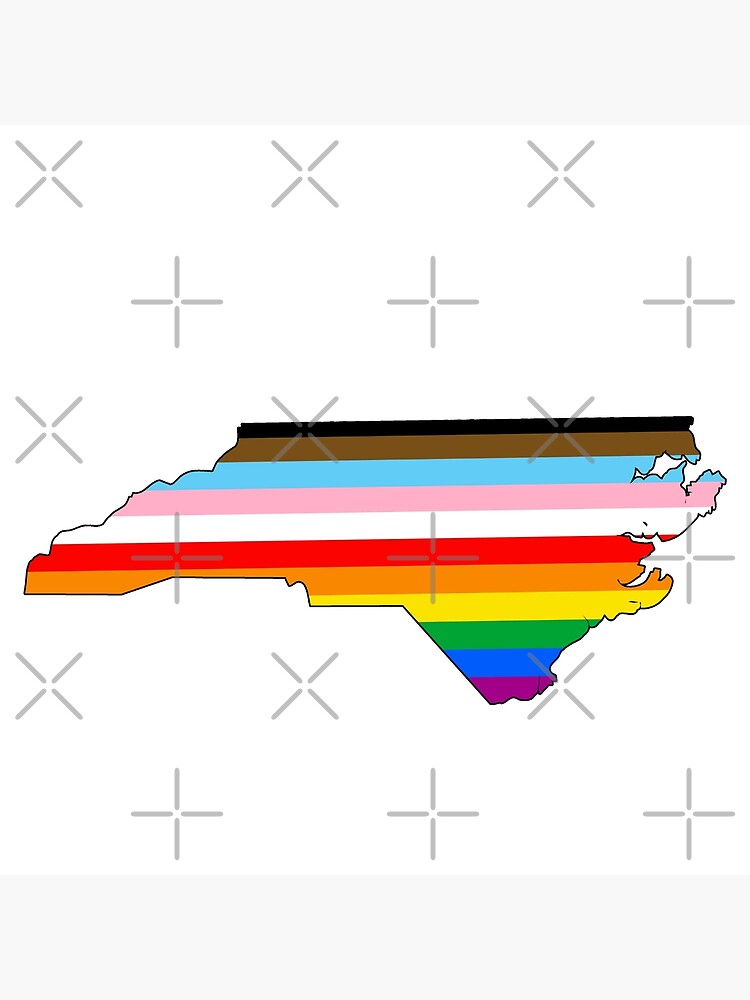 "North Carolina Inclusive Pride" Poster for Sale by Gayesthetic | Redbubble