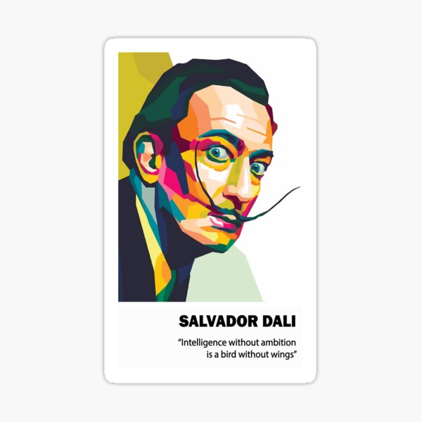 "Salvador Dali special art" Sticker by Bojan-art | Redbubble