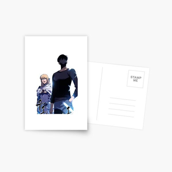 "Sung jinwoo and cha hae in solo leveling " Postcard by kbala05 | Redbubble