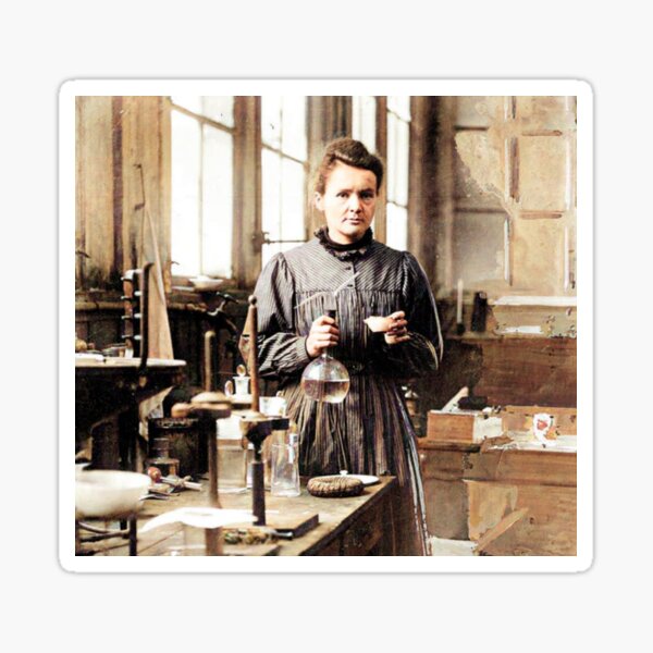 "Marie Curie first woman to win a Nobel Prize" Sticker by ...