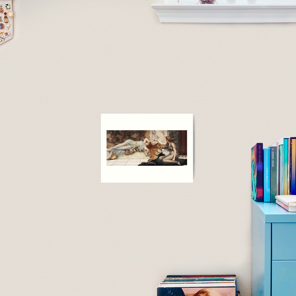 "John William Godward - Mischief And Repose" Art Print for Sale by ...