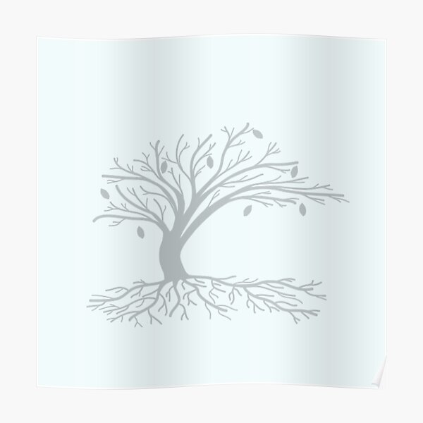 "Faded tree with falling leaves" Poster for Sale by PhillyTrees | Redbubble