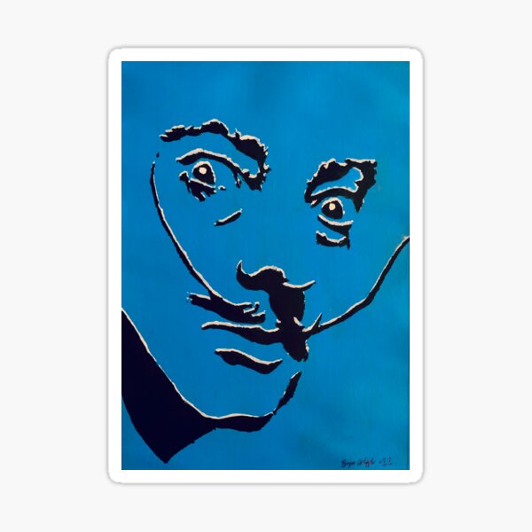 "Salvador Dali tribute " Sticker for Sale by BryanWhipple | Redbubble