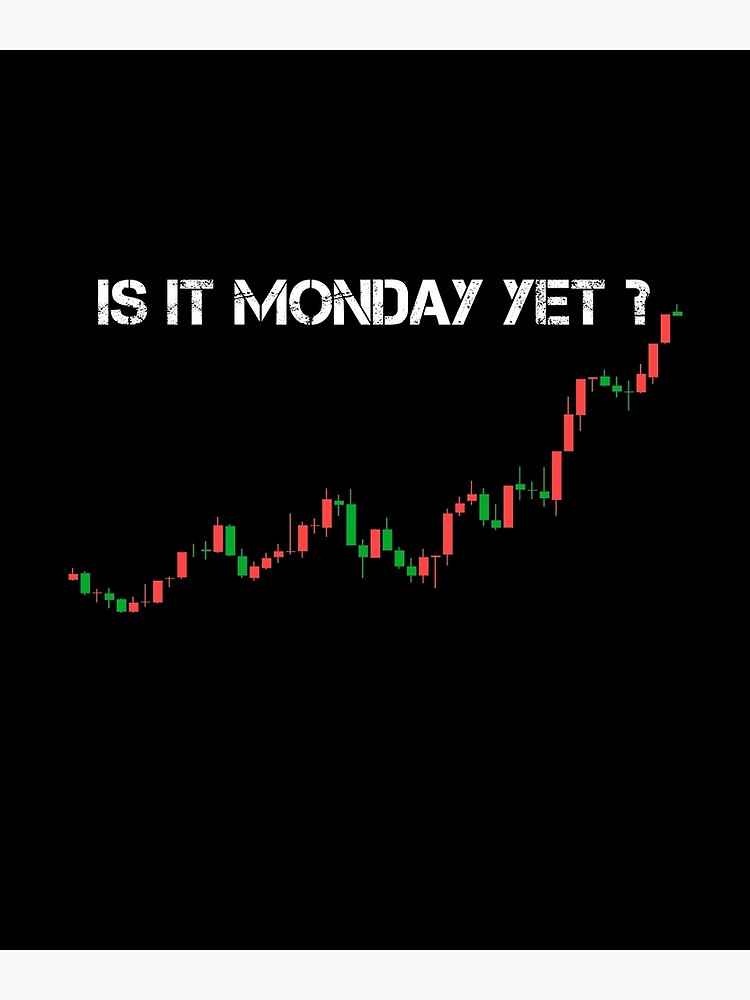 "Is it Monday Yet Investor Day Trading" Poster for Sale by rachidhaz ...