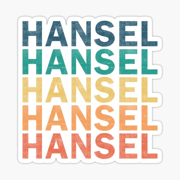 Pegatina «Camiseta con nombre de Hansel - Camiseta de artículo de ...